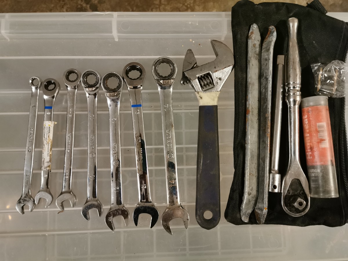 Motorcycle tools and tool list for adventure riding • Husqvarna 701